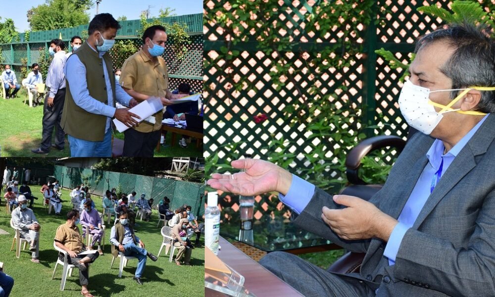 Advisor Baseer Khan holds public hearing in Srinagar - BUSINESS KASHMIR